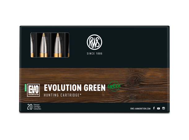 RWS Evolution Green riflepatroner Miljøvennlig kule fra RWS - Norma AS