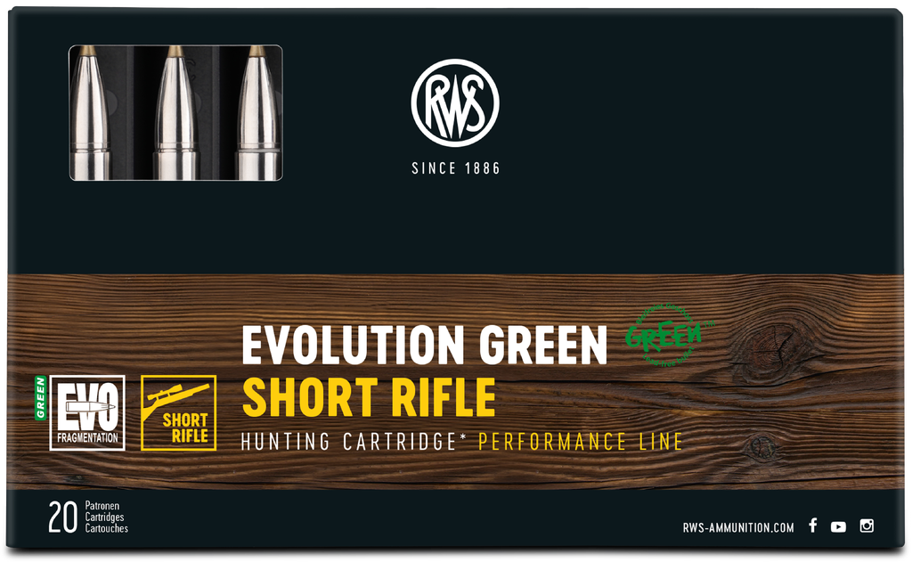 RWS Evo Green 30-06 9,0g / 139gr SR Miljøvennlig kule fra RWS, Short ...